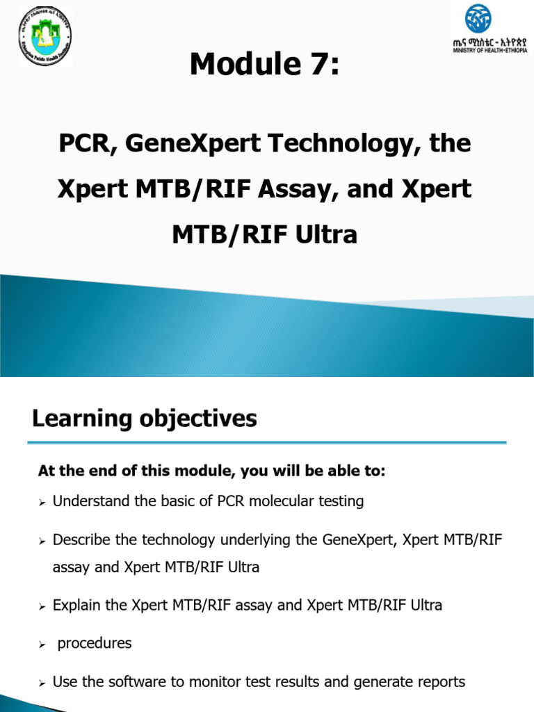 Module 7 - TECHNOLOGY and MTB - RIF Assay (Autosaved) | PDF ...