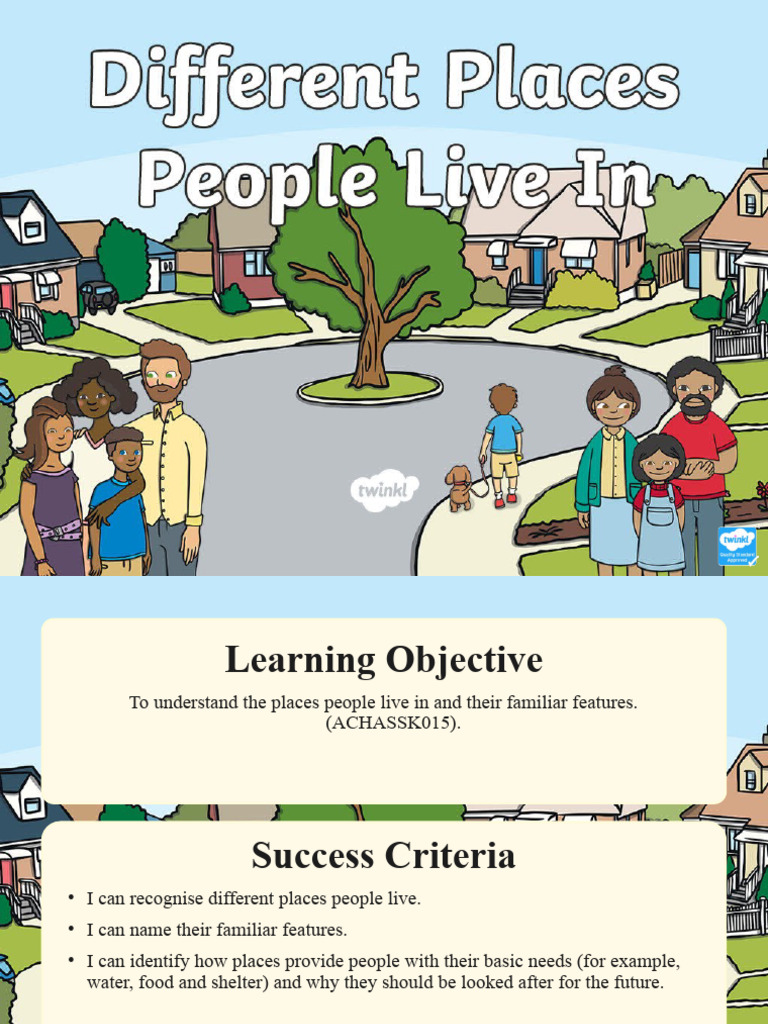 Au G 424 Different Places People Live in Powerpoint Ver 1 | PDF | Home