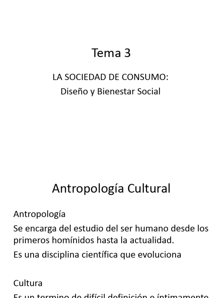 Tema 3_clase 1 | PDF | Antropología | Antropología cultural