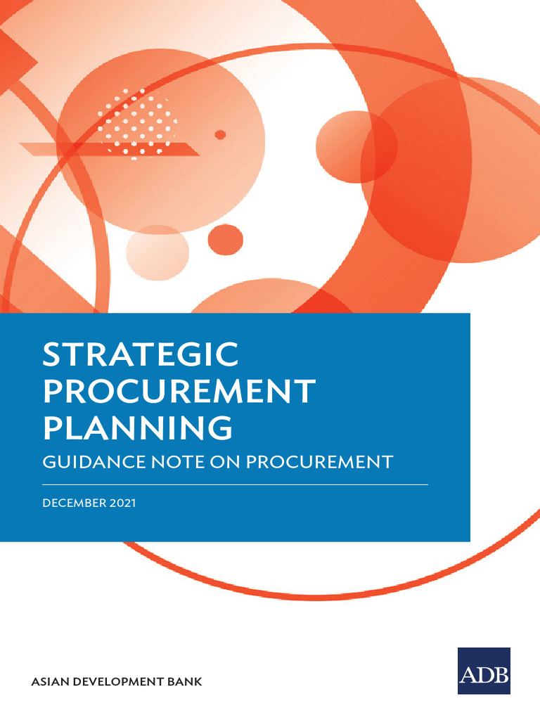 Procurement Planning | PDF | Procurement | Asian Development Bank