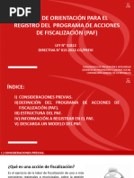 Modelo General Paf - Plan de Acciones de Fiscalizacion 2025 | PDF | Presupuesto | Gobierno local