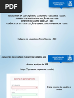 Manual Sisgesc | PDF | Biometria | Refeição