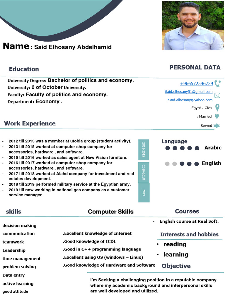 Said CV | PDF | Computing | Computer Science