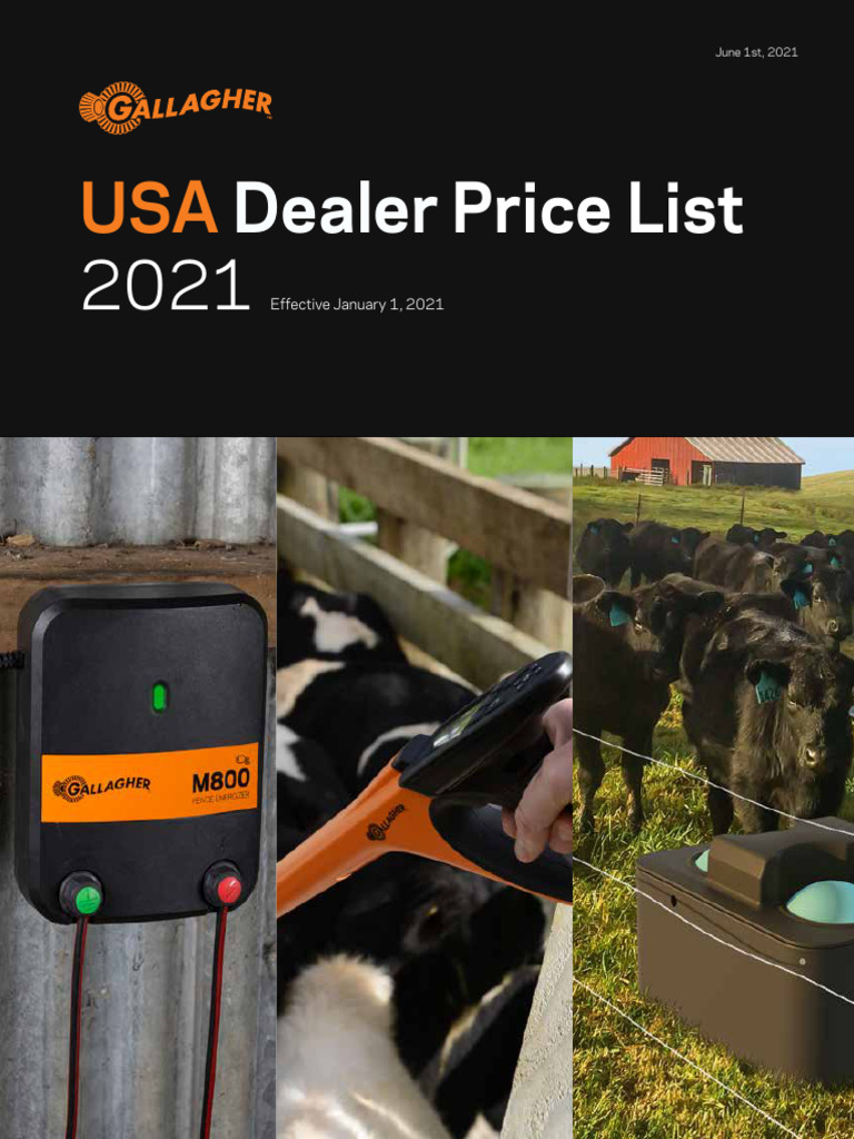 Gallagher 2021 Price List USA | PDF | Electrical Engineering | Electricity