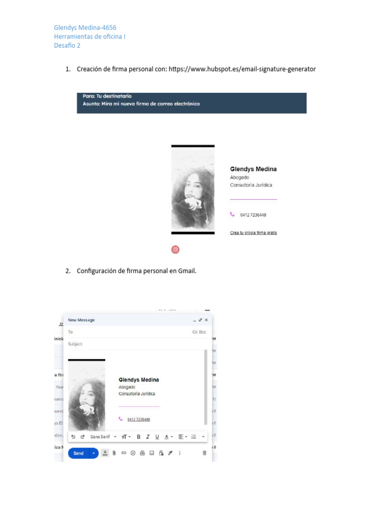 Practicas de herramientas de oficina 2 | PDF | Gmail | Informática