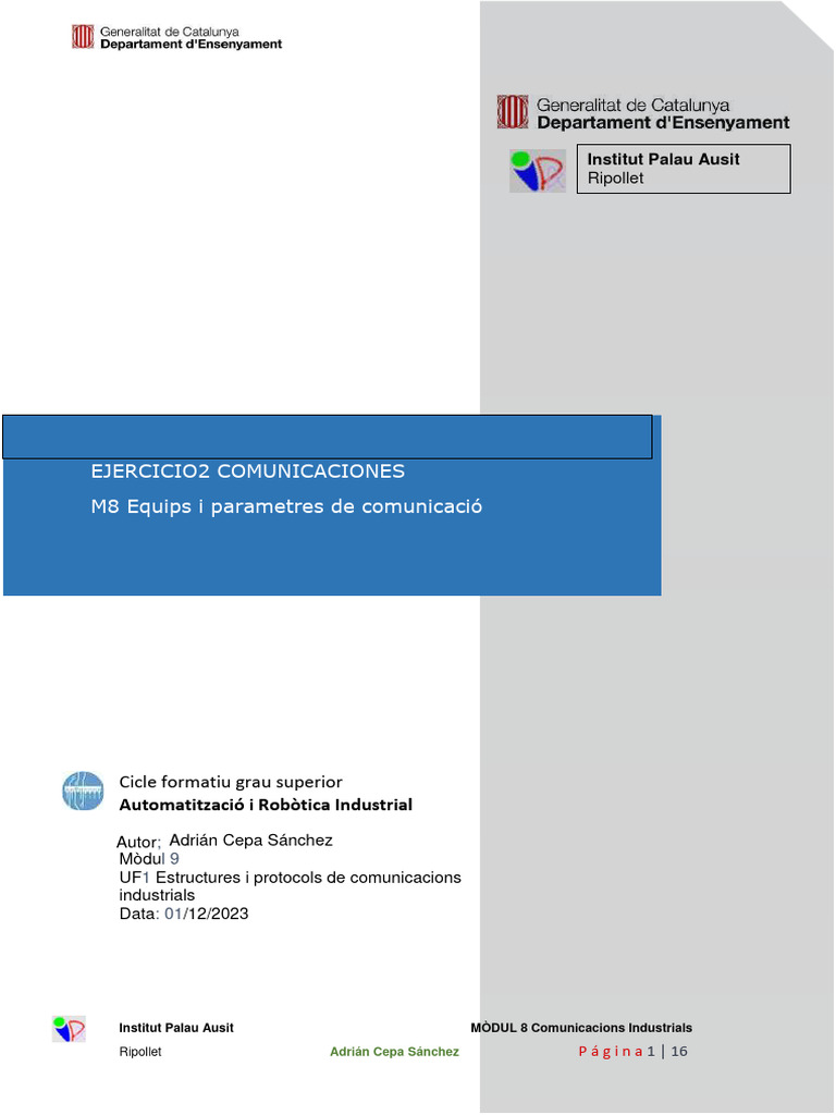Ejercicio2 Comunicaciones M8 | PDF