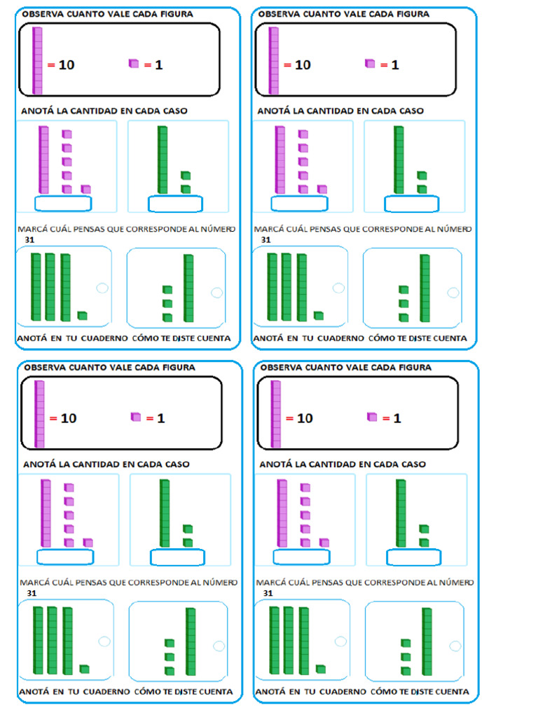 MATEM. VALOR POSICIONAL | PDF
