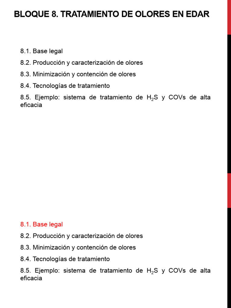 Bloque 8. Control de Olores en EDAR | PDF | Incineración | Contaminación