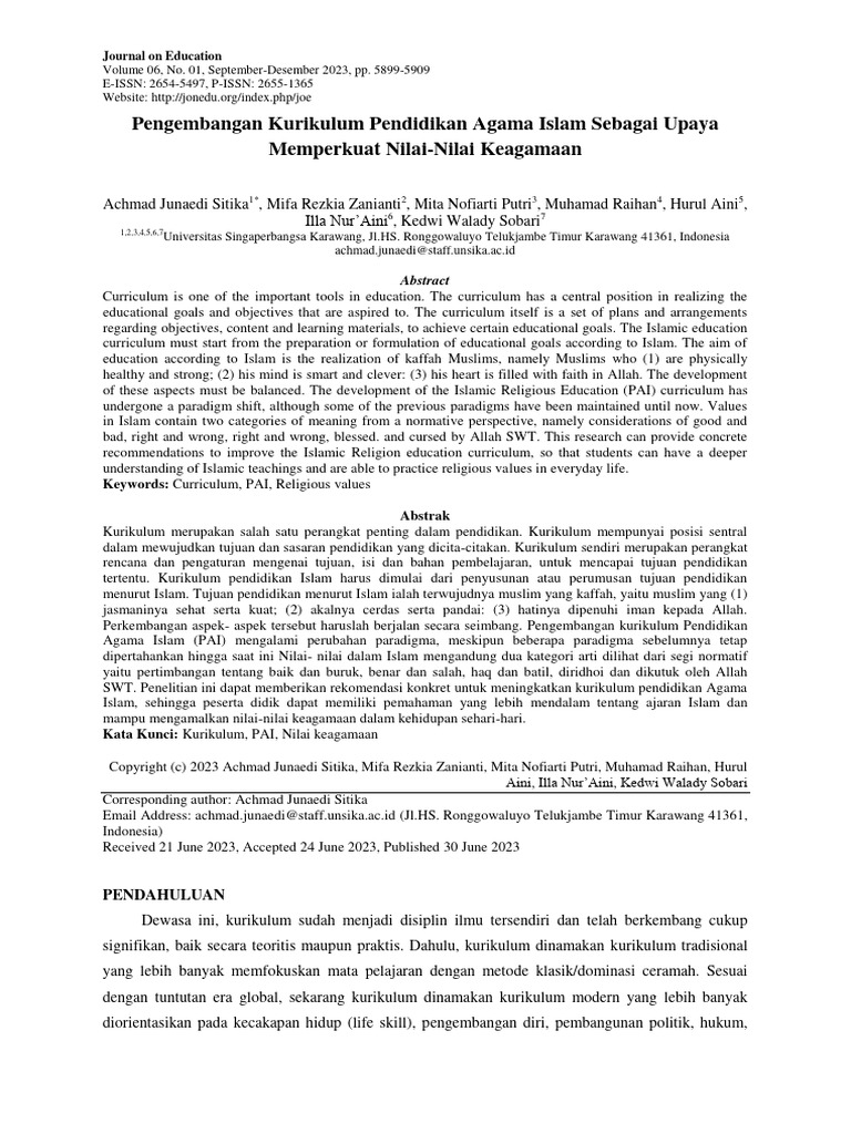 3792-Article Text-9382-1-10-20230630 | PDF | Abrahamic Religions