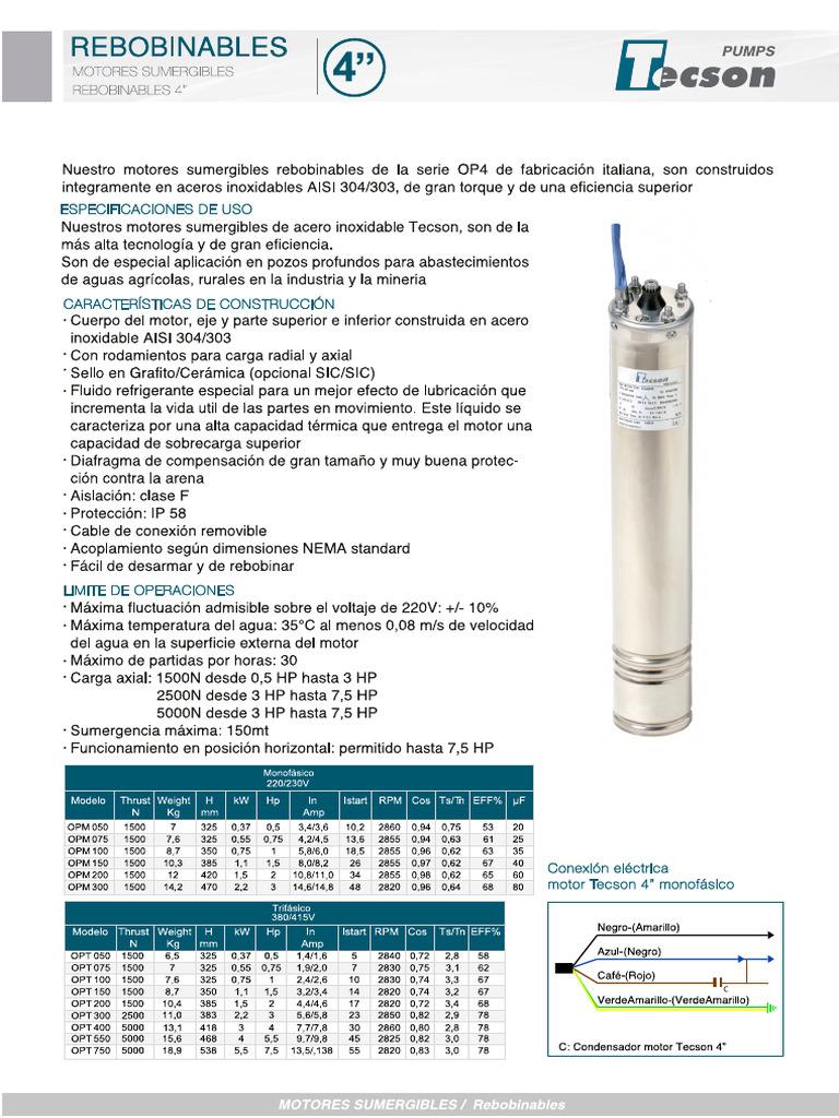 Motor Tecson 4 R | PDF