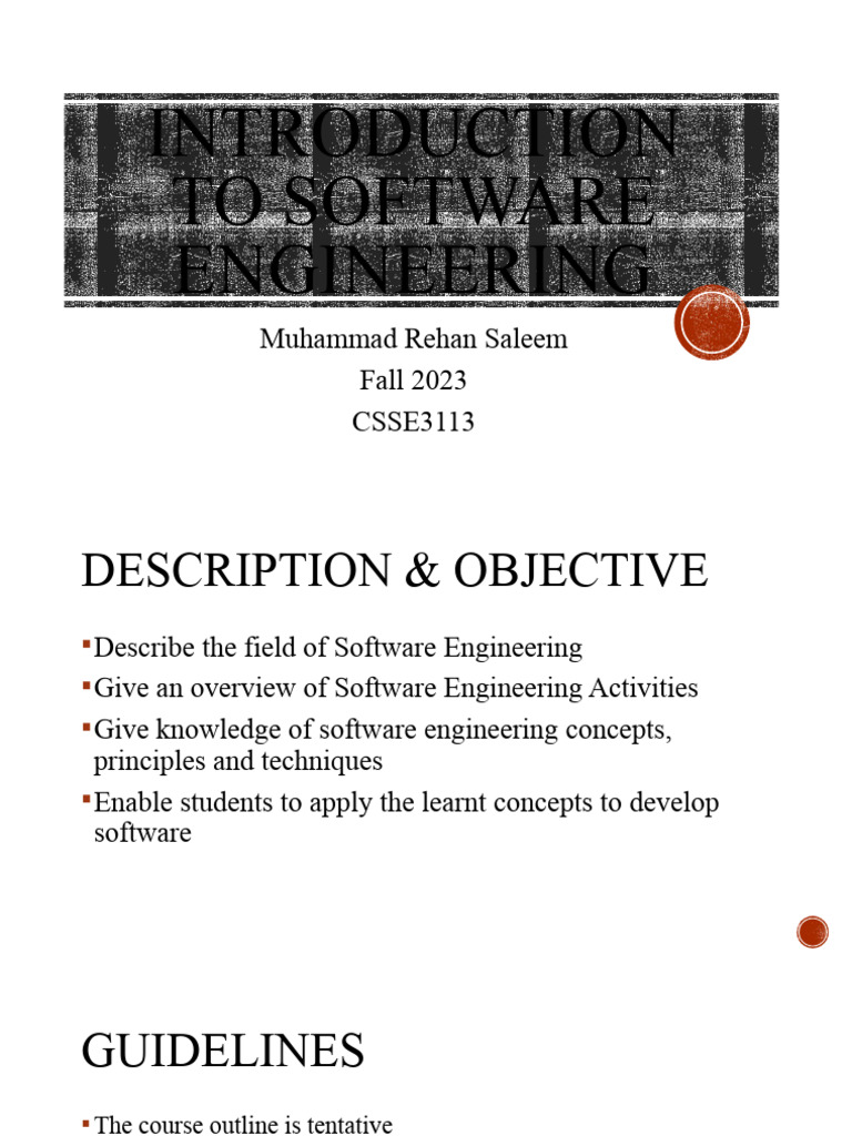 ISD Lec 1 | PDF | Software | Computing