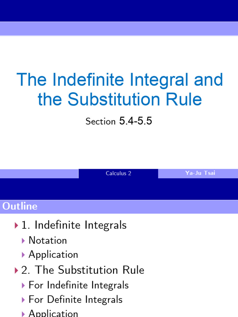 Section 5 5 Lecture Notes Pdf Integral Functions And Mappings