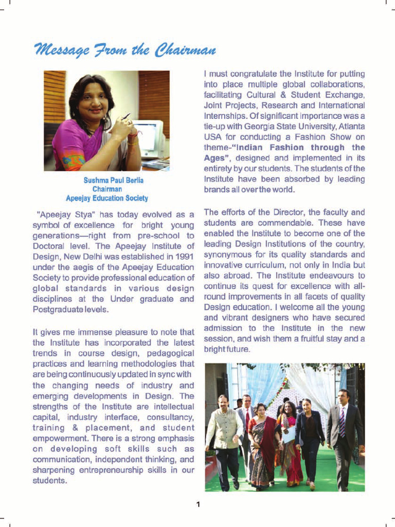 Apeejay Institute of Design | PDF