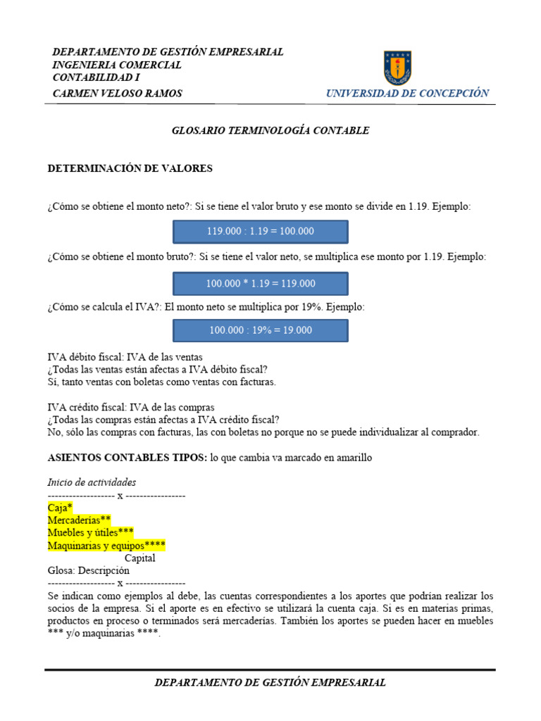 Glosario Terminologia Contable | PDF | Pagos | Contabilidad