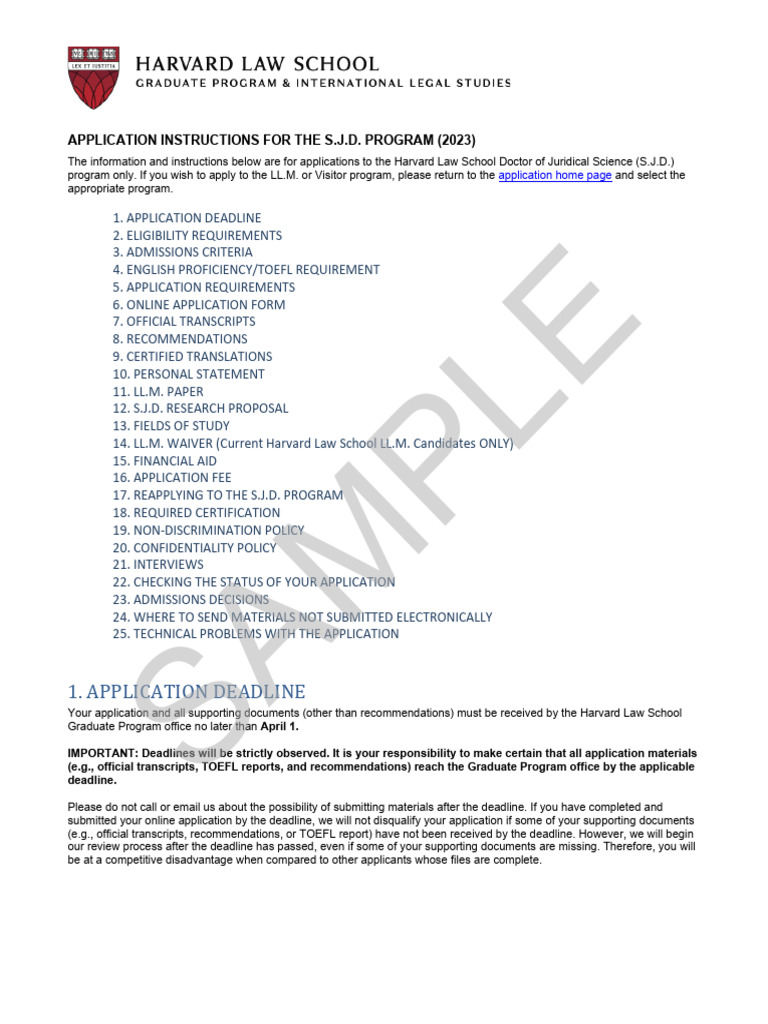 Sample-SJD-Application-2023 | PDF | Test Of English As A Foreign ...