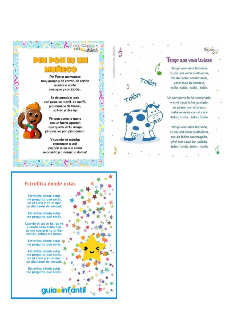 Cantos Infantiles | PDF