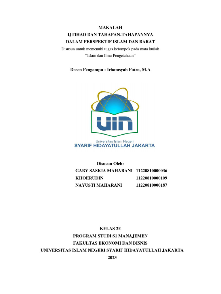 Iip - Ijtihad (3) Fix-1 | PDF