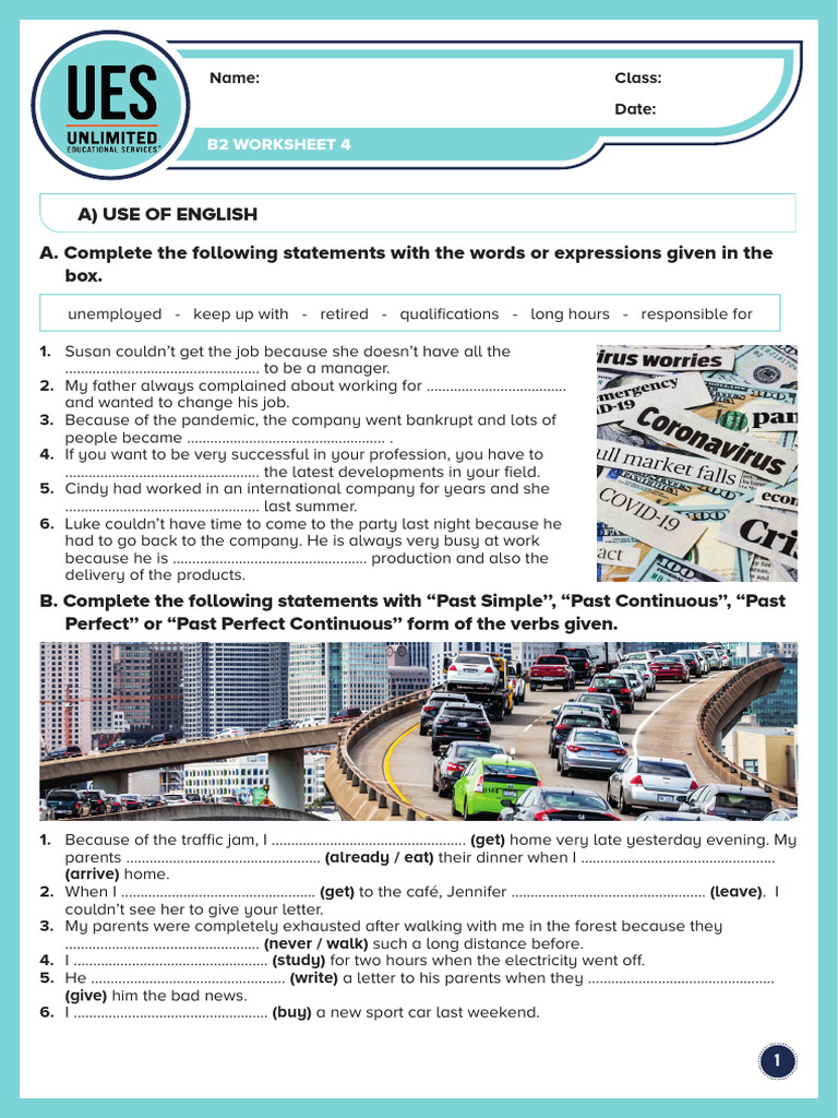 B2 Worksheet 4 | PDF