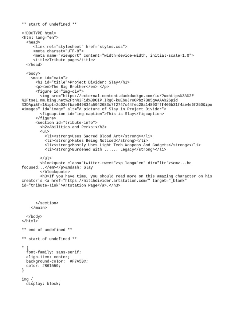 Build A Tribute Page | PDF Build A Tribute Page | PDF
