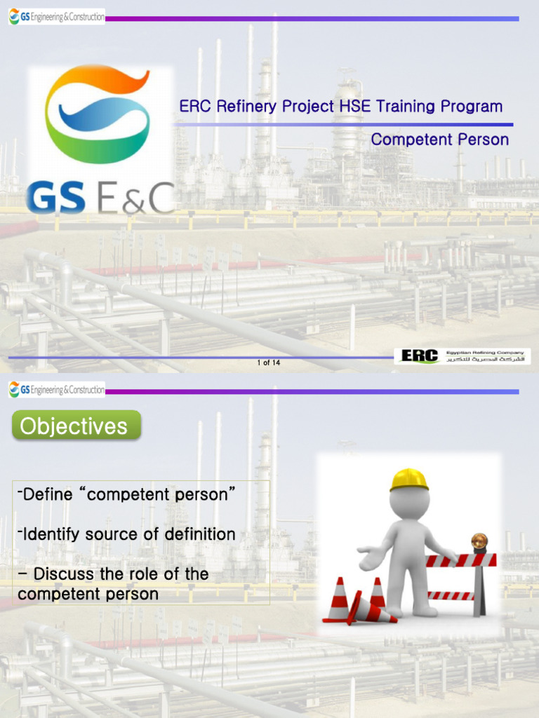 Competent Person | PDF | Employment | Workplace