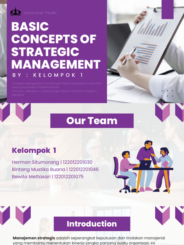 Kelompok 1 - Basic Concepts of Strategic Management | PDF