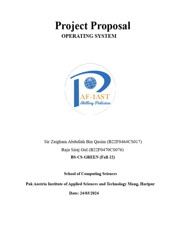 Network Traffic Analyzer Project Proposal OS Lab | PDF | Computer ...