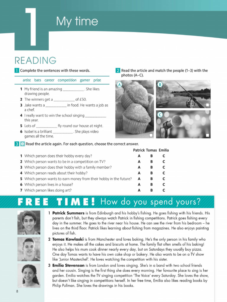 Gold Experience A2 WB - U1 | PDF