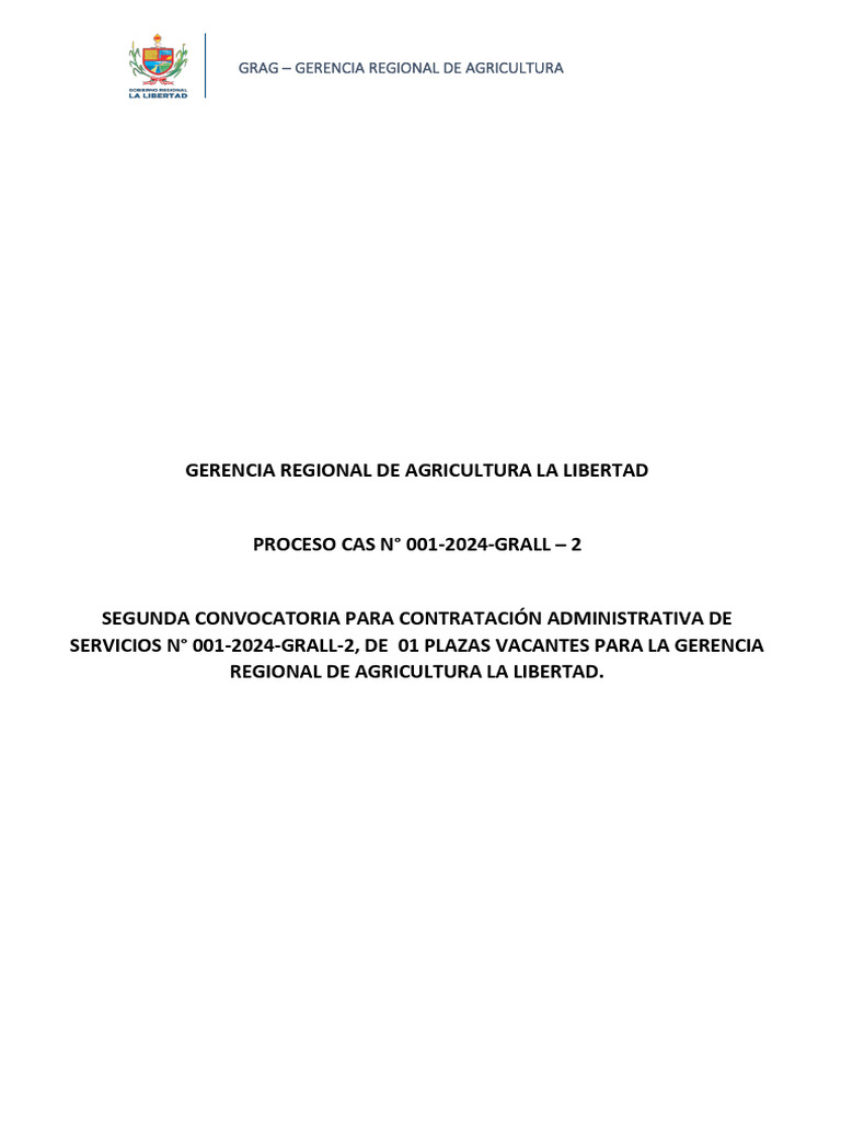 Bases y Anexos Convocatoria Cas 001-2024-2 | PDF | Documento de ... Bases y Anexos Convocatoria Cas 001-2024-2 | PDF | Documento de ...