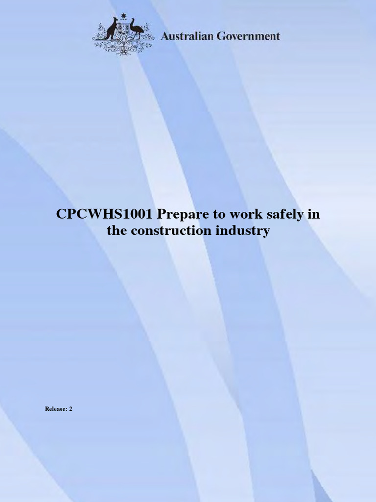 CPCWHS1001 - Unit of Competency | PDF | Occupational Safety And Health ...