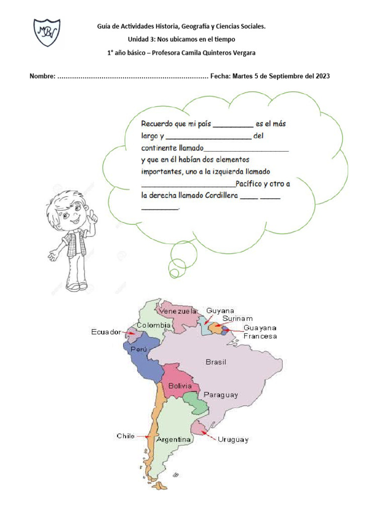 Guia Identificar Paises Limitrofes | PDF