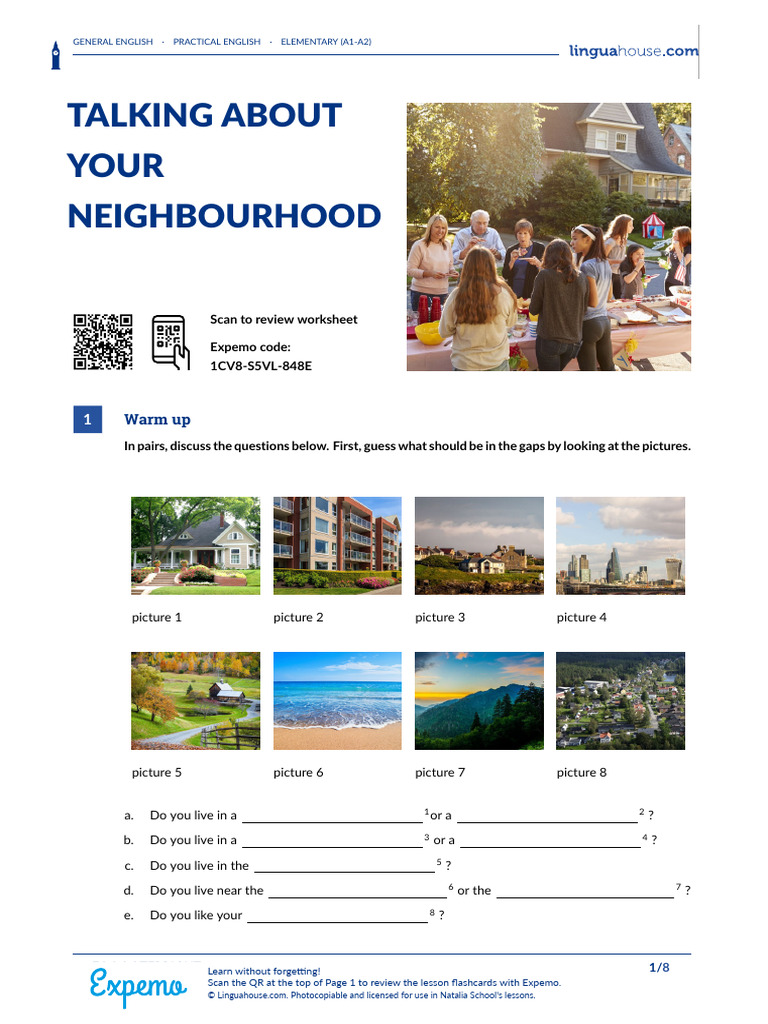 Talking About Your Neighbourhood British English Student | PDF | Languages | Foreign Language ...