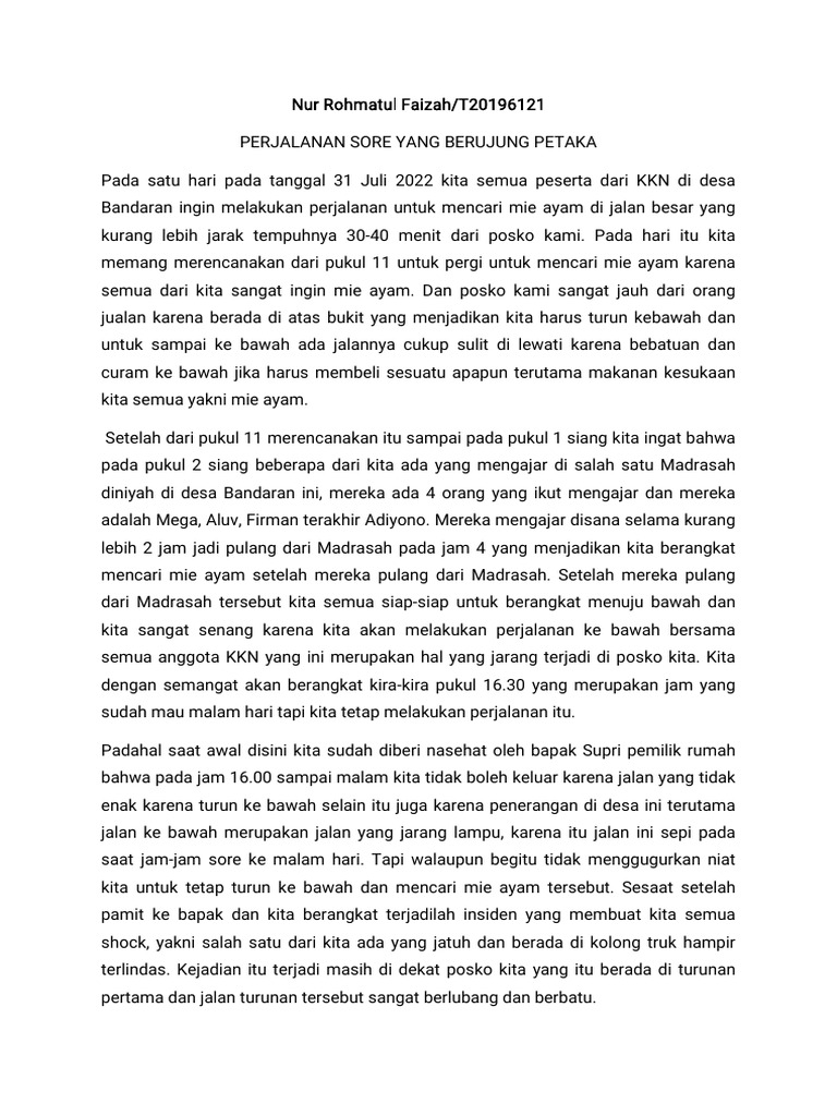 Cerpen KKN Faizah | PDF