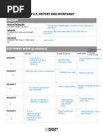 AP DBQ Worksheet - Heimler | PDF | Language Arts & Discipline