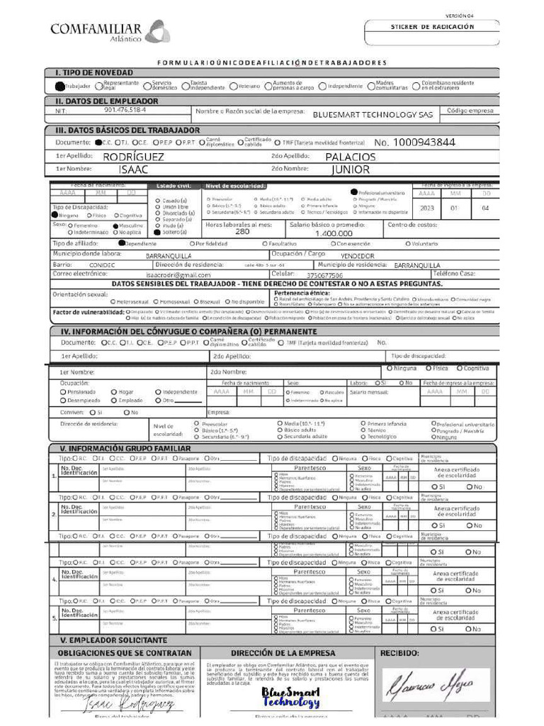 Comfamiliar Isaac Rodriguez | PDF