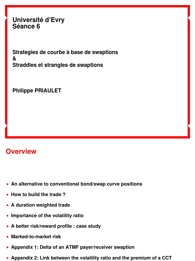 An Alternative To Conventional Bond-Swap Curve Positions | PDF | Greeks ...