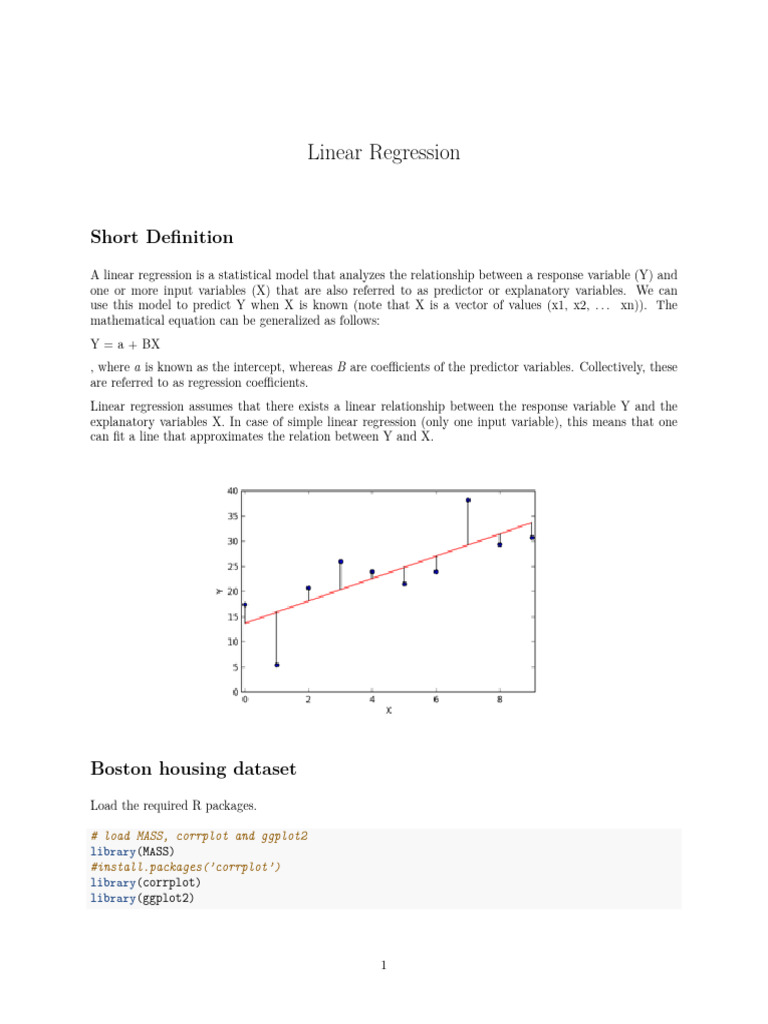 Linear Regression Pdf Linear Regression Dependent And Independent