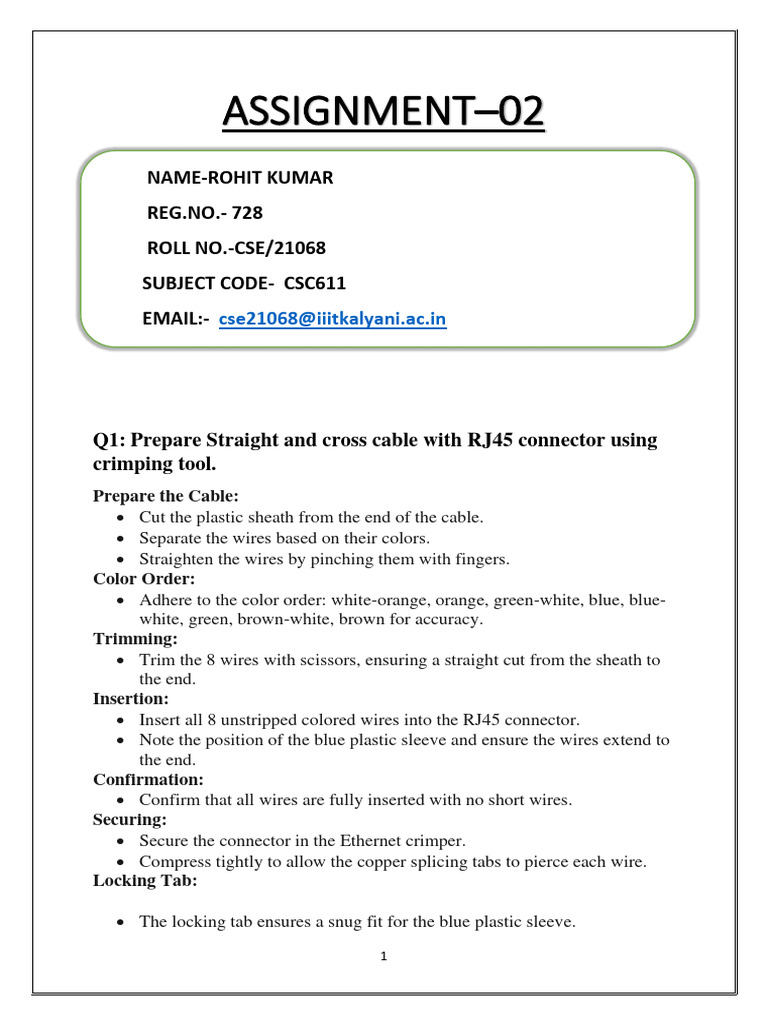 728 Assgn2 | PDF | Network Topology | Computer Network
