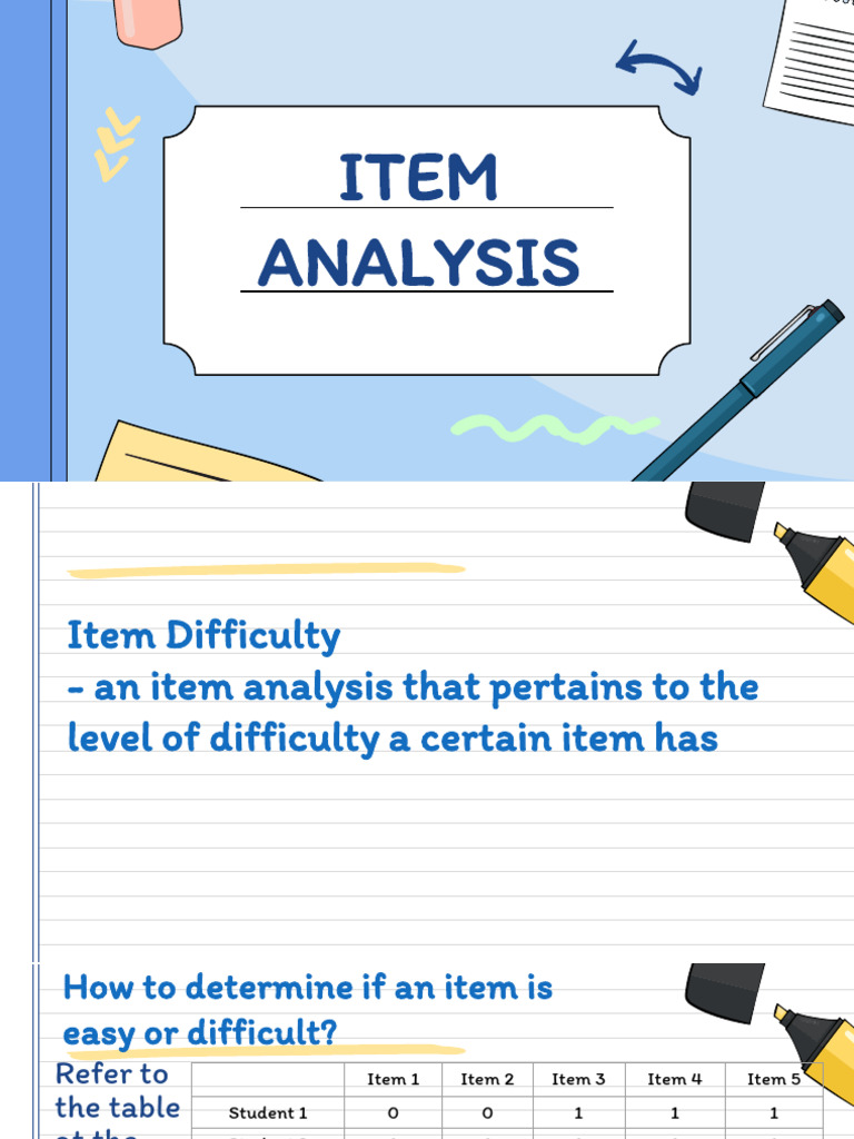 Item Analysis | PDF | Applied Mathematics | Mathematics Item Analysis | PDF | Applied Mathematics | Mathematics
