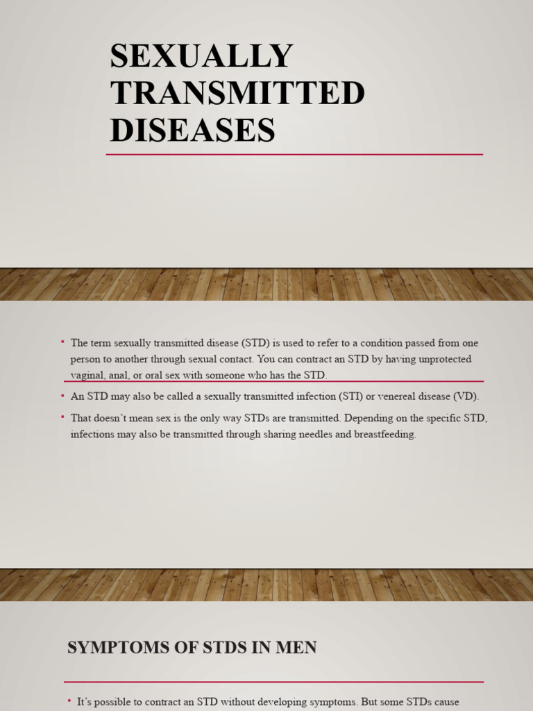 Understanding STDs: Symptoms & Types | PDF | Sexually Transmitted ...
