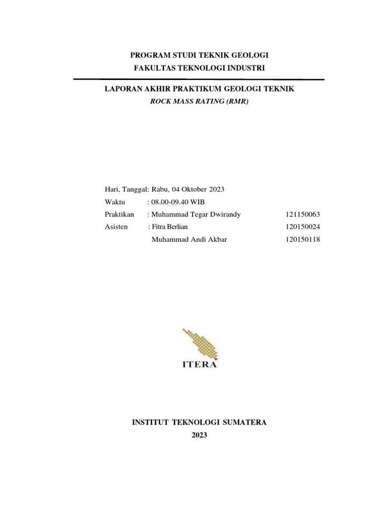 Rock Mass Rating Assessment Report | PDF | Geology | Engineering