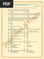 Ambo University Physics Mid Exam | PDF