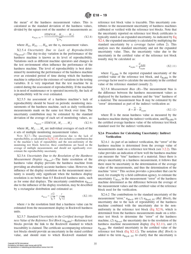 ASTM E18 (2019) - Part35 | PDF | Measurement | Science