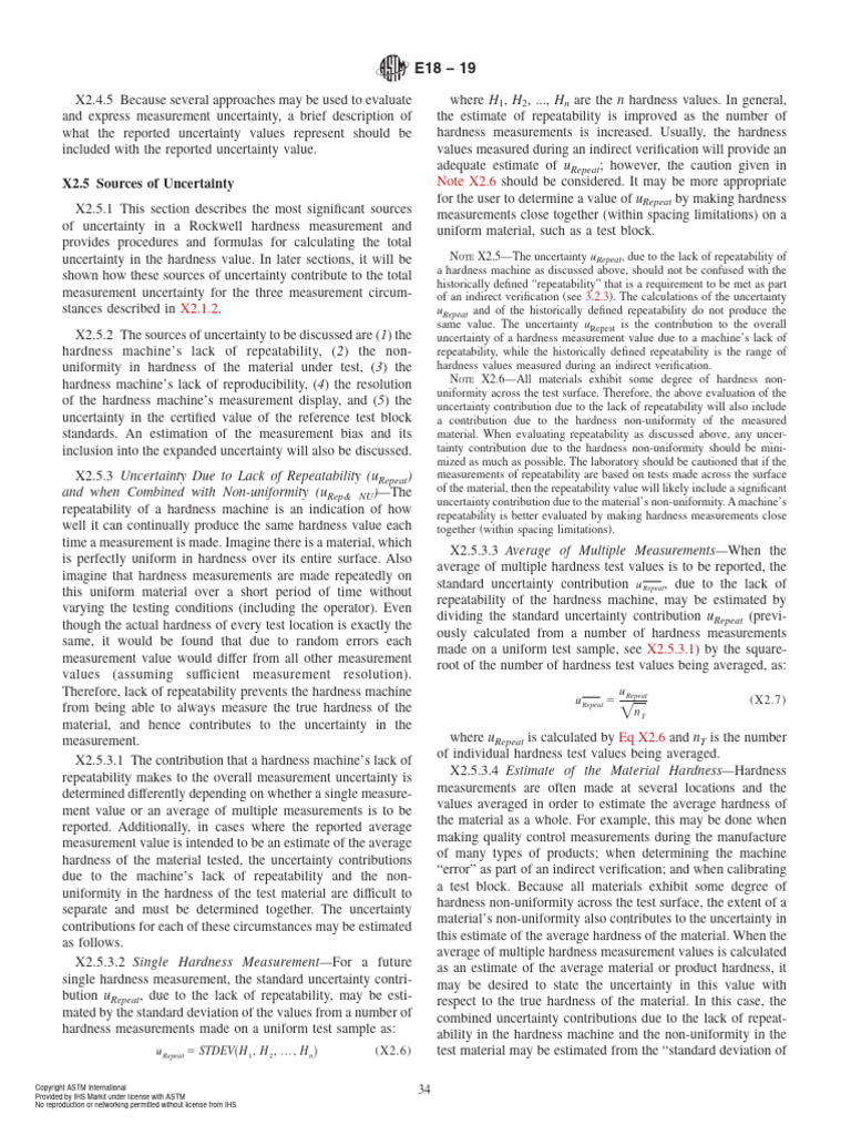 ASTM E18 (2019)_Part34 | PDF | Measurement | Hardness