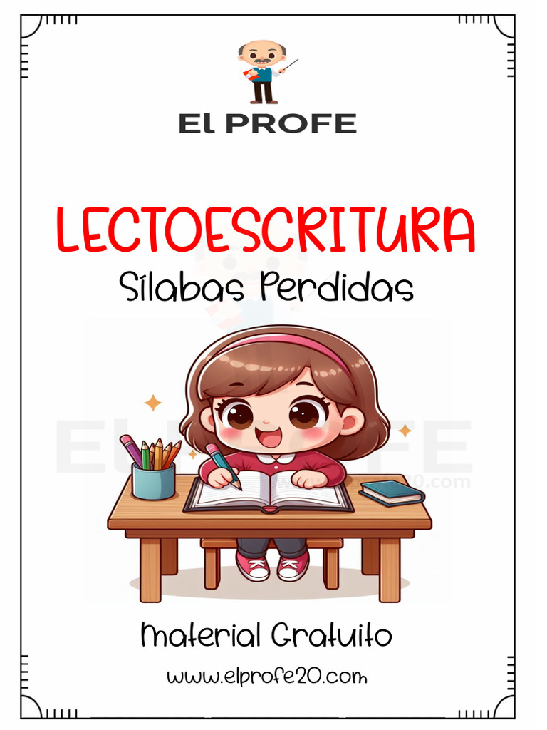 Ejercicios Silabas Perdidas Lectoescritura Elprofe20 | PDF
