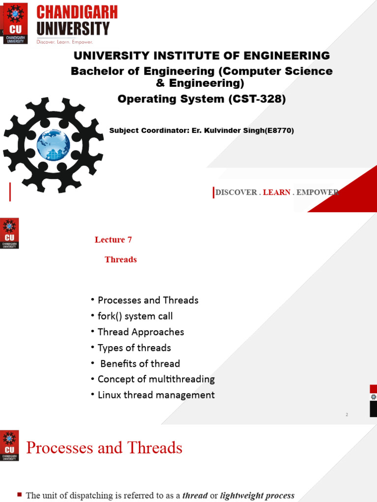University Institute of Engineering Bachelor of Engineering (Computer Science & Engineering ...