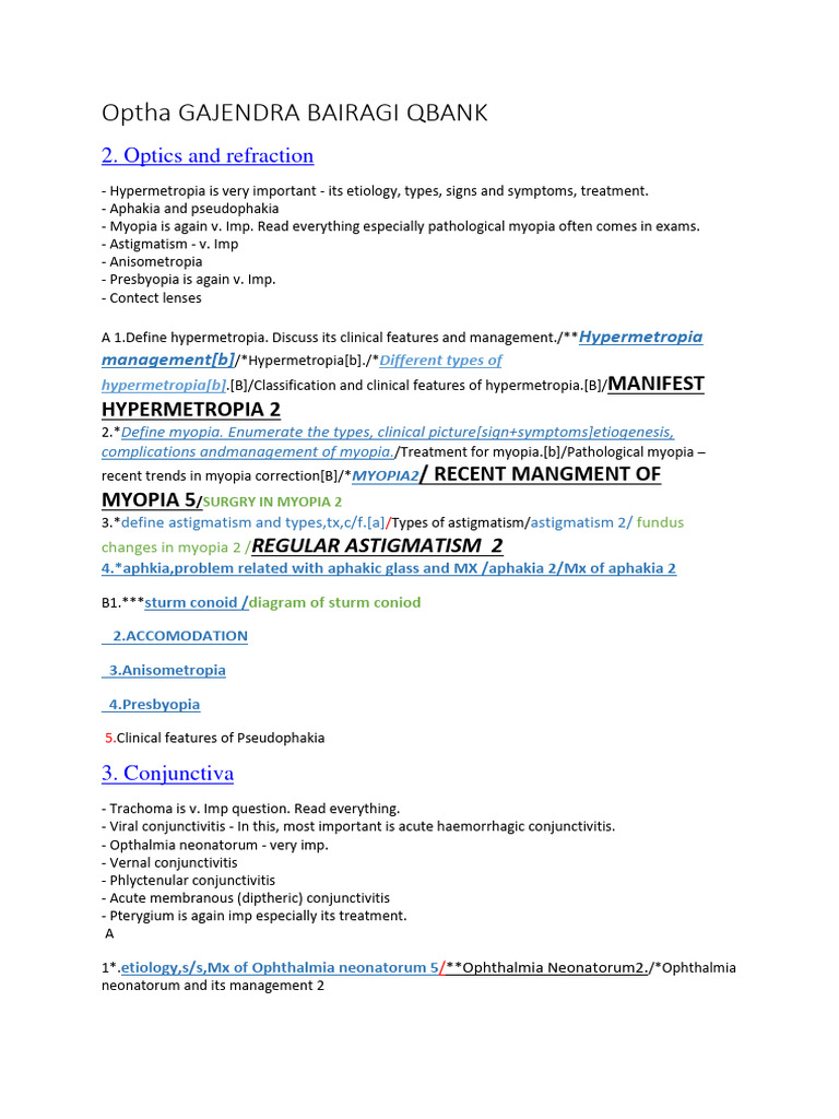 Optha IMP | PDF | Glaucoma | Ophthalmology