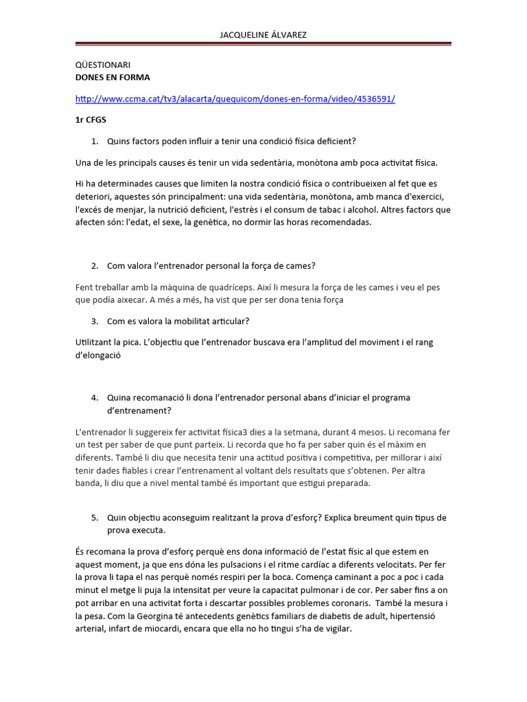 Dones en Forma | PDF