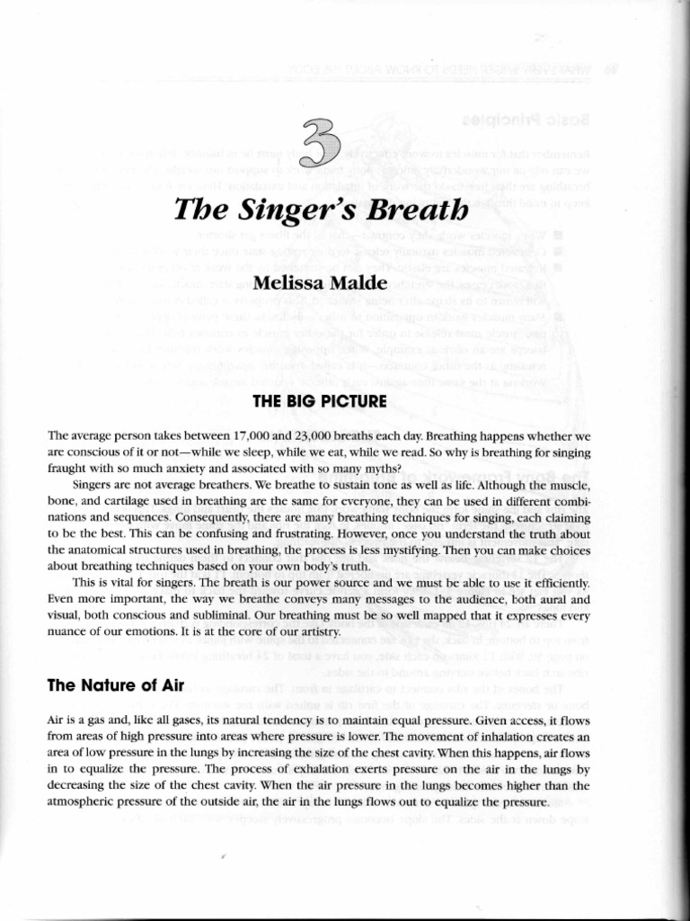 What Every Singer - Breathing | PDF