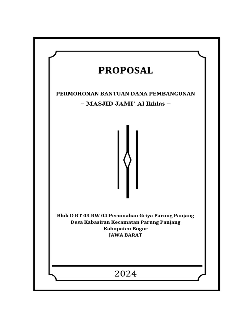 Proposal MASJID | PDF