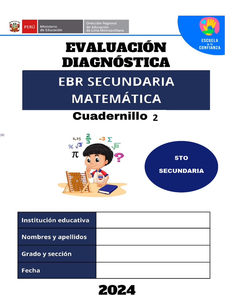 MATEMÁTICA 5° SEC Cuad 2 ED24 | PDF | Índice de masa corporal | Peso del cuerpo humano